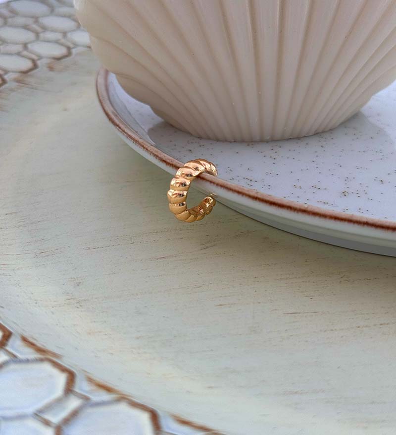 Earcuff entorchado mini – Turquesa Accesorios